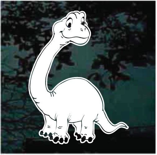 Cute Dinosaur Cartoon Car Decals & Stickers | Decal Junky