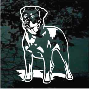 Masculine Rottweiler Decals & Car Window Stickers | Decal Junky