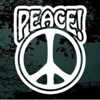 Peace Sign 03 Decal & Car Window Sticker
