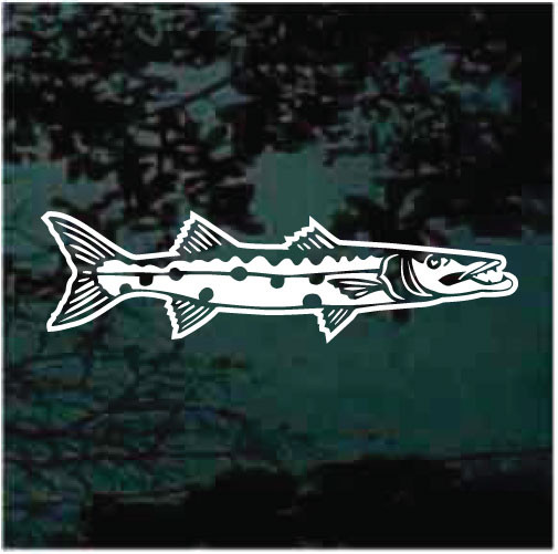 Detailed Barracuda Fish Decals & Stickers | Decal Junky