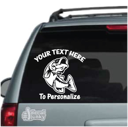 Largemouth Bass Fish Jumping Car Decals & Stickers | Decal Junky