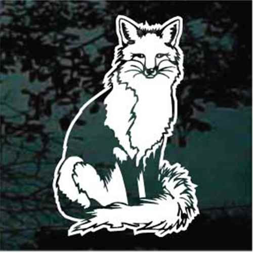 Sitting Fox Decals & Car Window Stickers Customized | Decal Junky