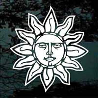 Celestial Sun Car Decals Window Stickers - Decal Junky