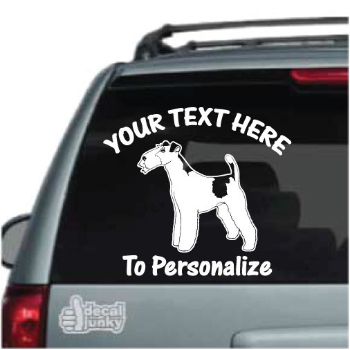 Wirehaired Fox Terrier Car Decals & Window Stickers | Decal Junky