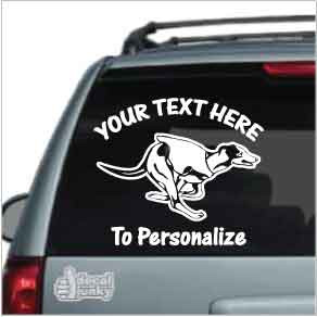 Greyhound Racing Decals & Car Window Stickers | Decal Junky