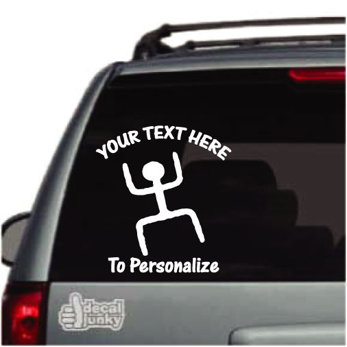 Man Petroglyph Car Decals & Stickers | Decal Junky