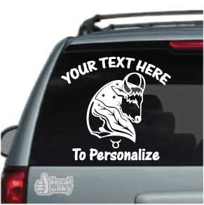 Cool Taurus Horoscope Decal & Car Window Sticker | Decal Junky