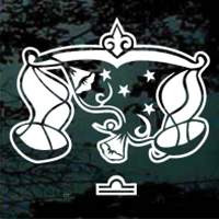 Libra Horoscope Sign Decals Stickers for Cars Trucks Windows