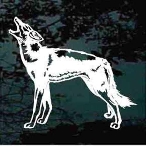 Wild Wolf Howling Car Decals & Window Stickers | Decal Junky