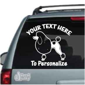 Standard Poodle Decals & Car Window Stickers | Decal Junky