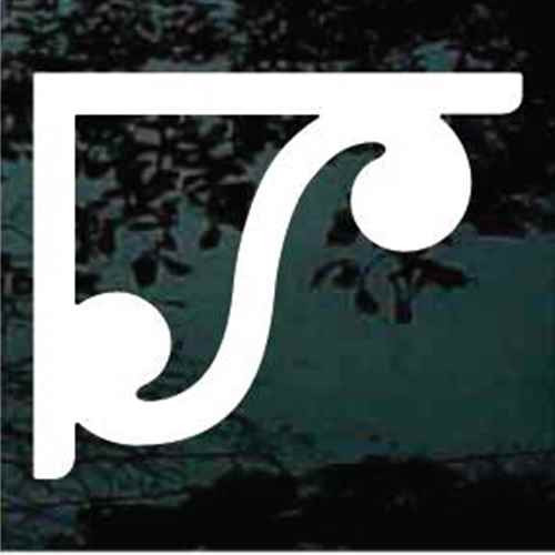 Ornate Corner Decals & Window Stickers | Decal Junky