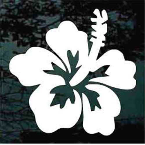 Decal Junky Stick 'Em Up! - Hibiscus Flower Icon Decals