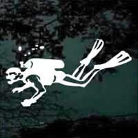 Scuba Diving 04 Car Decals & Window Stickers | Decal Junky