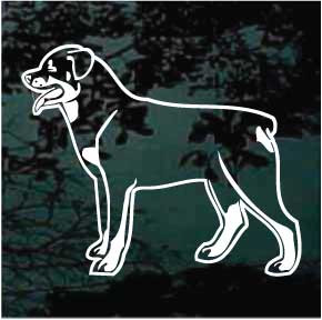 Pretty Rottweiler Decals & Car Window Stickers | Decal Junky