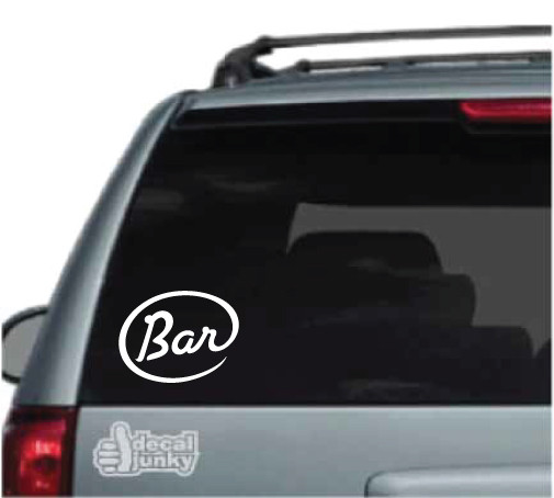 Bar Sign Decals & Stickers for Cars, Windows, Walls, and more