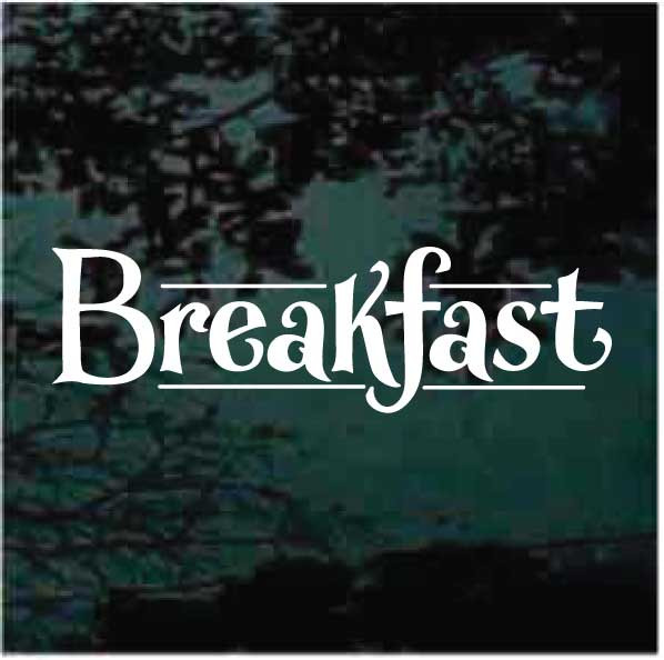 Breakfast Window Sign Decals & Stickers Customized | Decal Junky