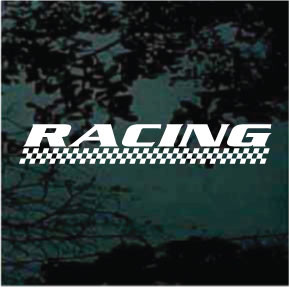 Checkered Flag Racing Graphic Car Decals & Stickers | Decal Junky
