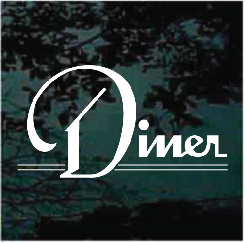 Retro Diner Window Sign Decals & Stickers | Decal Junky