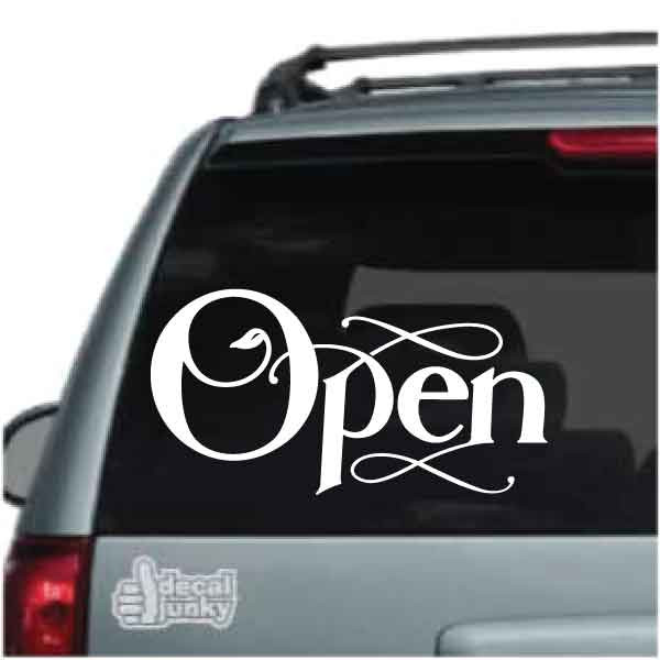 Open Window Sign Decals & Stickers Customized | Decal Junky