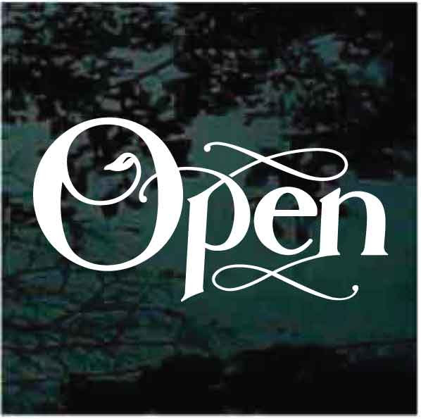 Open Window Sign Decals & Stickers Customized | Decal Junky