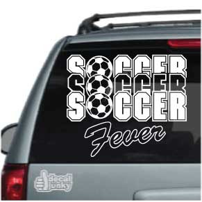 Soccer Fever Car Window Decals & Stickers | Decal Junky