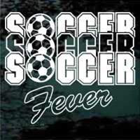 Soccer Fever Car Window Decals & Stickers | Decal Junky