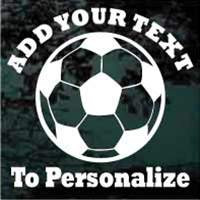 Soccer Ball Soccer Team Car Window Decals & Stickers | Decal Junky