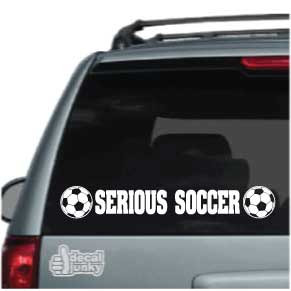 Serious Soccer With Soccer Balls Decals & Stickers | Decal Junky