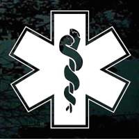 Star of Life Car Decal & Window Sticker Design 01