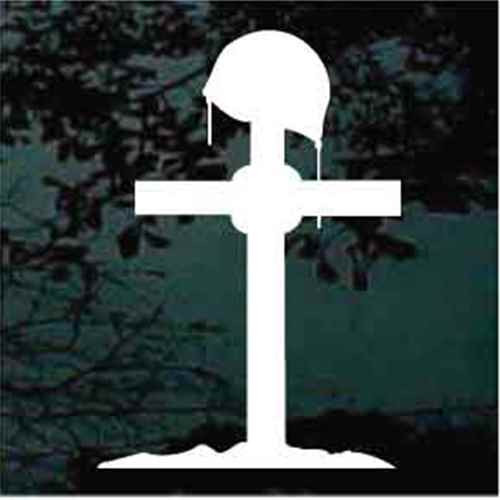 Soldier's Cross Car Window Decals & Stickers | Decal Junky