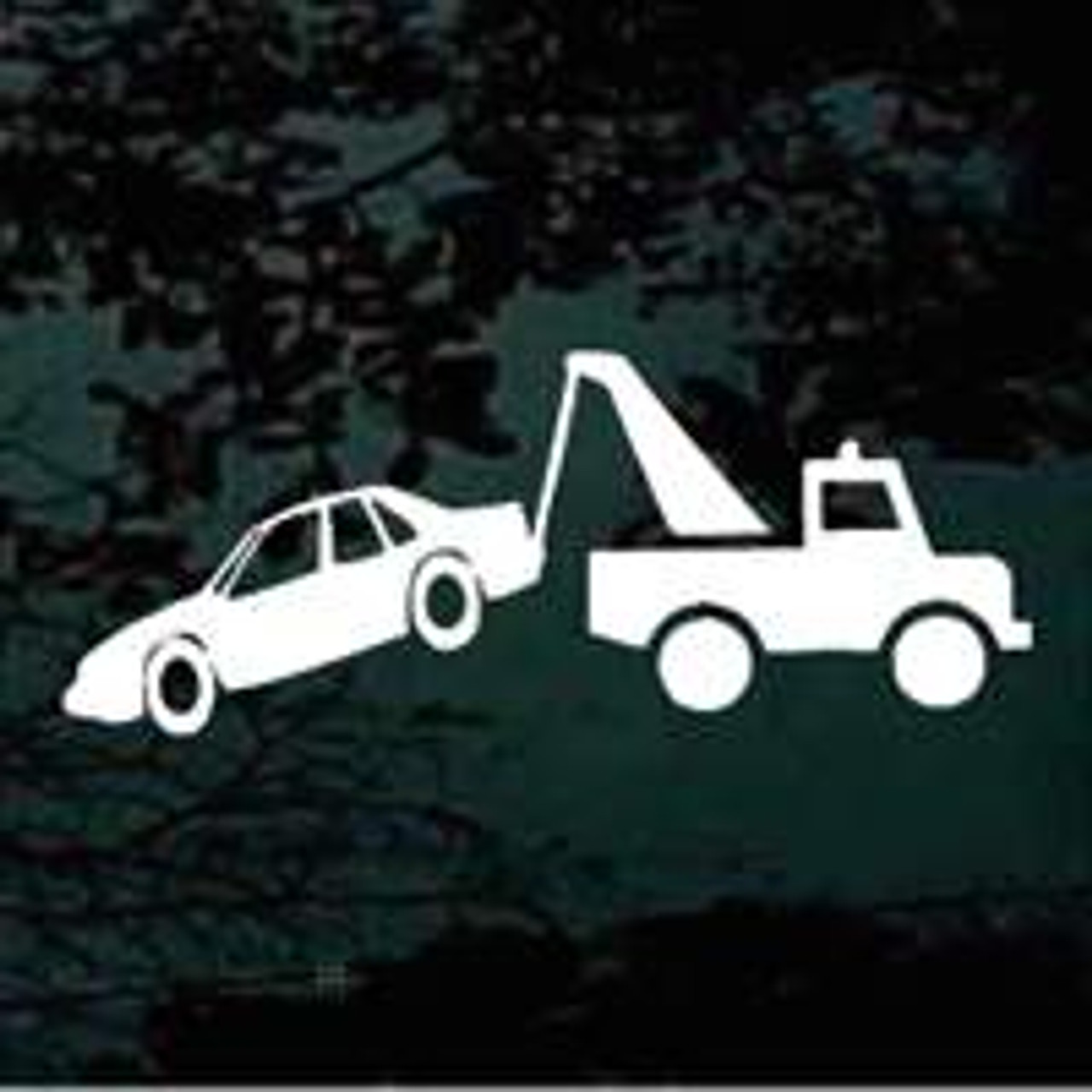 Tow Truck Towing Car Decals & Window Stickers | Decal Junky
