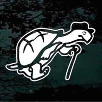 Old Man Turtle Cartoon Car Decals & Window Stickers | Decal Junky