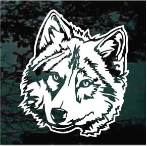 Attractive Wolf Head Car Decals & Window Stickers | Decal Junky