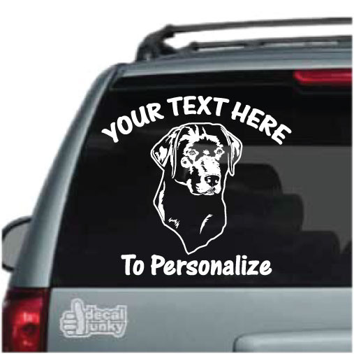 Beautiful Labrador Retriever Head Car Window Decals | Decal Junky