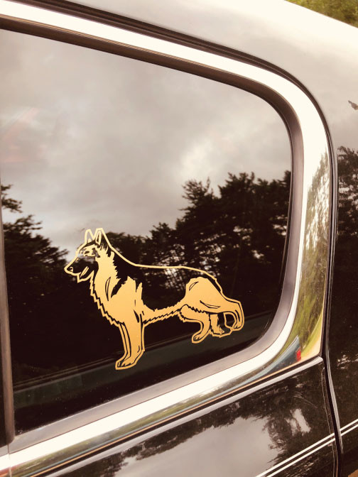 Attractive German Shepherd Decals & Car Stickers | Decal Junky