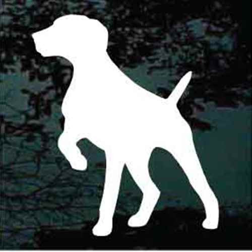 Pointing Silhouette German Shorthaired Pointer Sticker - DecalJunky