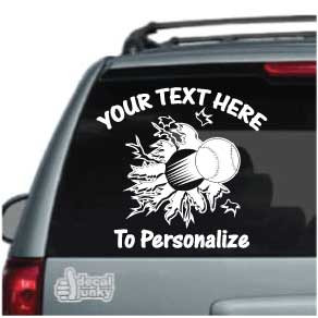 Baseball Breaking Glass Decals & Stickers for Cars, Trucks, and Windows