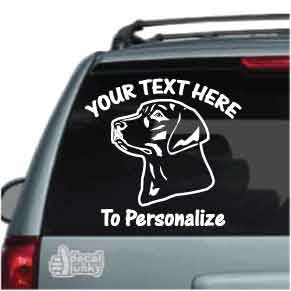 Handsome Labrador Retriever Head Car Decals & Stickers | Decal Junky