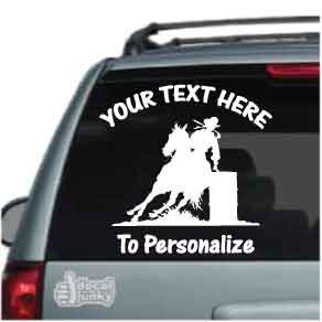 Accurate Barrel Racing Decals Stickers for Cars Trucks Windows