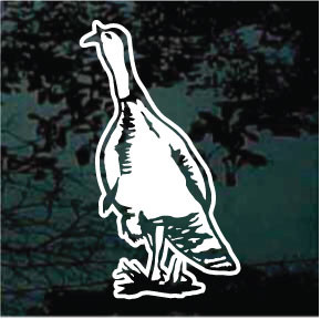 Detailed Hen Turkey Car Window Decals | Decal Junky