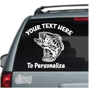 Realistic Bass Fish Decals & Window Stickers | Decal Junky