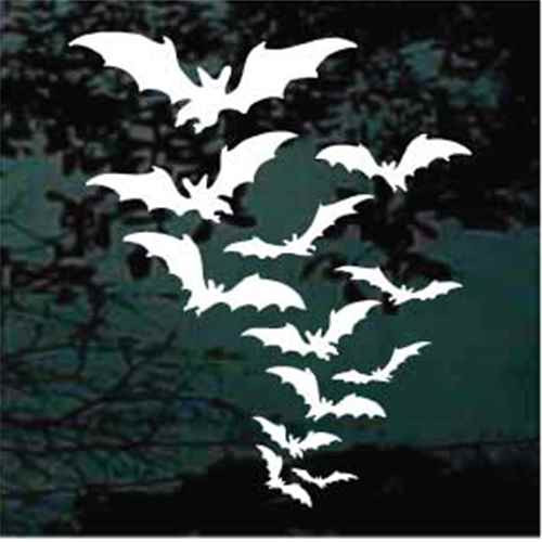 Bat Colony Car Window Decals & Stickers | Decal Junky