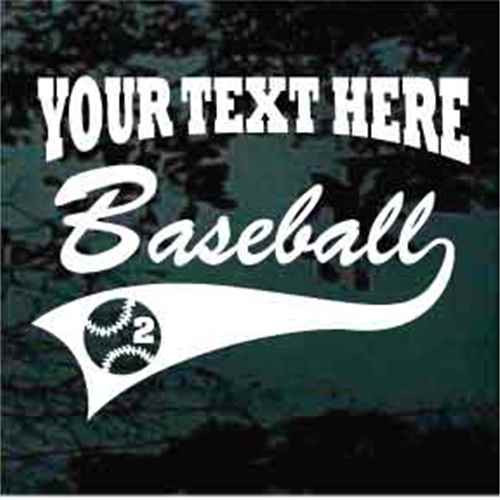 Sports Tail Baseball Team Car Decals & Window Stickers | Decal Junky