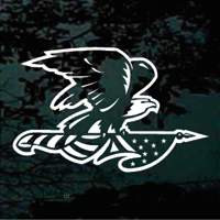 Eagle On Flag Decals & Car Window Stickers | Decal Junky