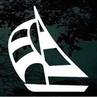 Sailboat 01 Car Decals & Window Stickers | Decal Junky
