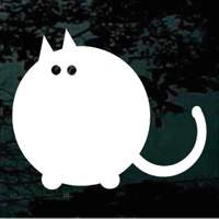 Fat Cat Cartoon Decals & Car Window Stickers | Decal Junky