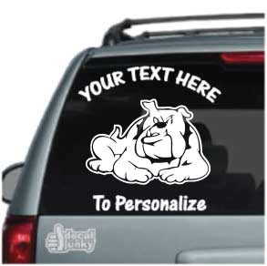 Bulldog Down Car Decals & Window Stickers | Decal Junky