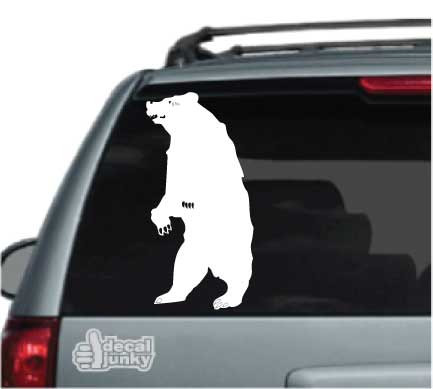 Solid Bear Standing Car Window Decals & Stickers | Decal Junky