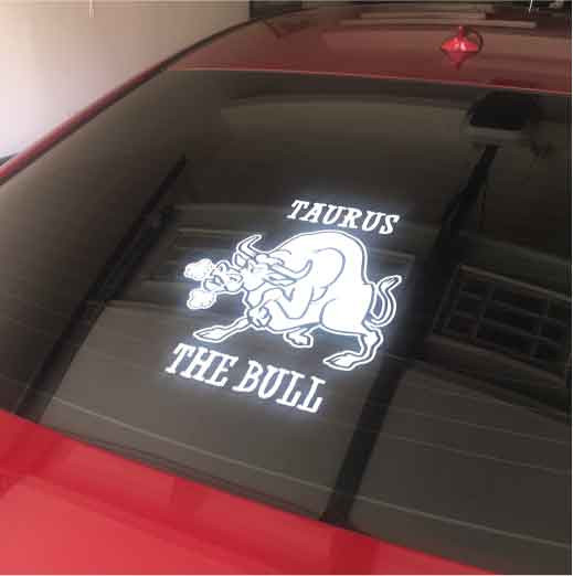 Snorting Bull Cartoon Decals Stickers for Cars Trucks Windows