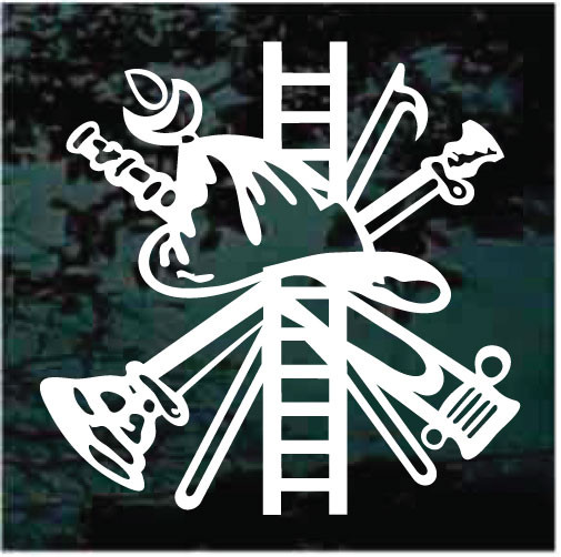 Fire Department Logo Car Window Decals & Stickers | Decal Junky